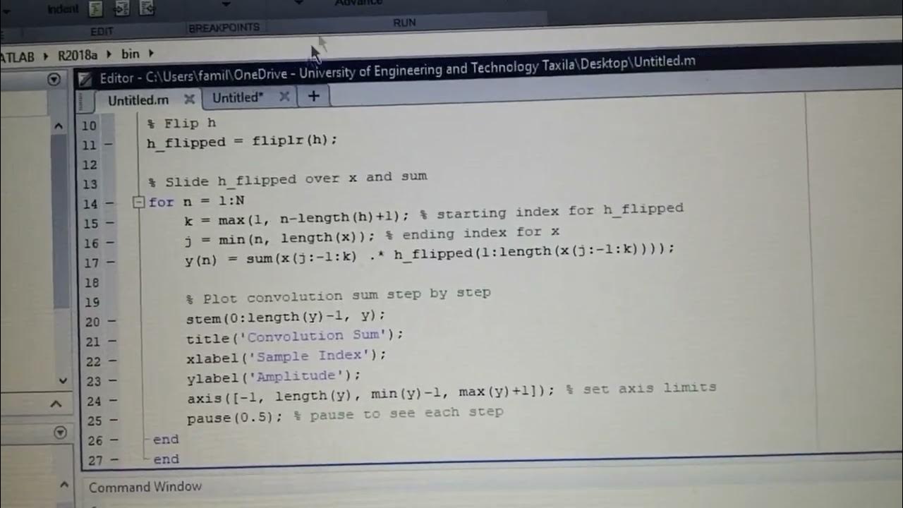 DSP LAB 04- Analyzing discrete time-linear time invariant - YouTube