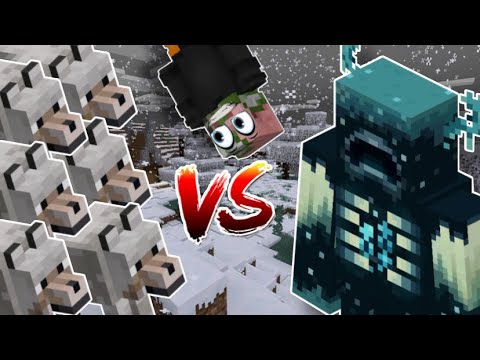 50 dogs vs the WARDEN (Minecraft) - YouTube