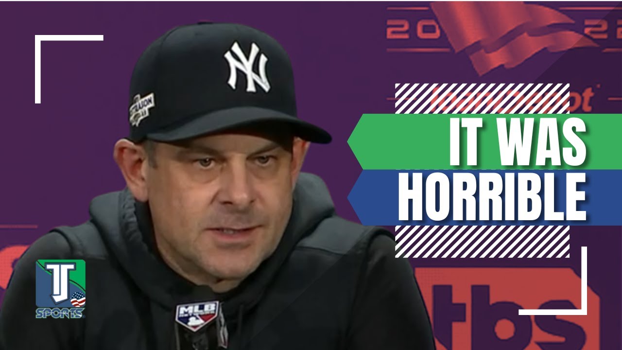 Aaron Boone | New York Yankees 5-6 Houston Astros | ALCS Game 4 | Post ...