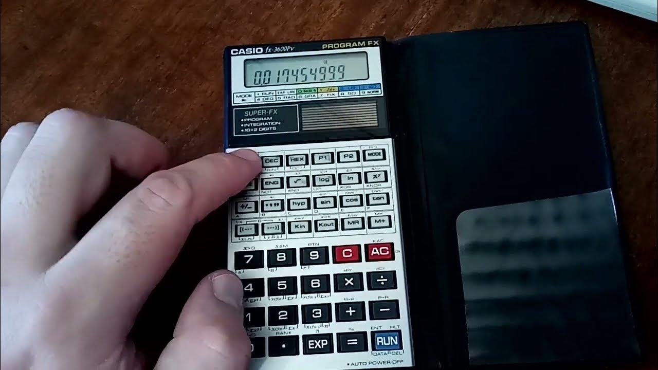 Casio FX-3600Pv - YouTube