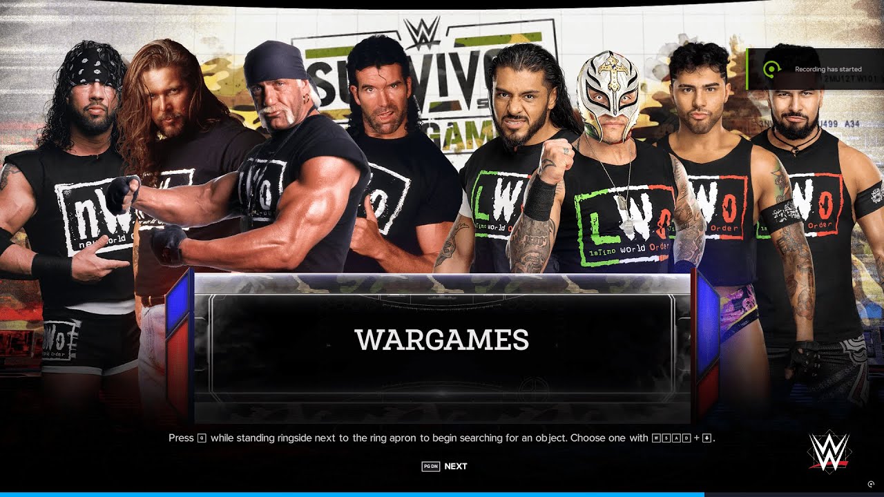 WWE 2K24 || Wargames - 4V4|| nWo Vs LWO - YouTube