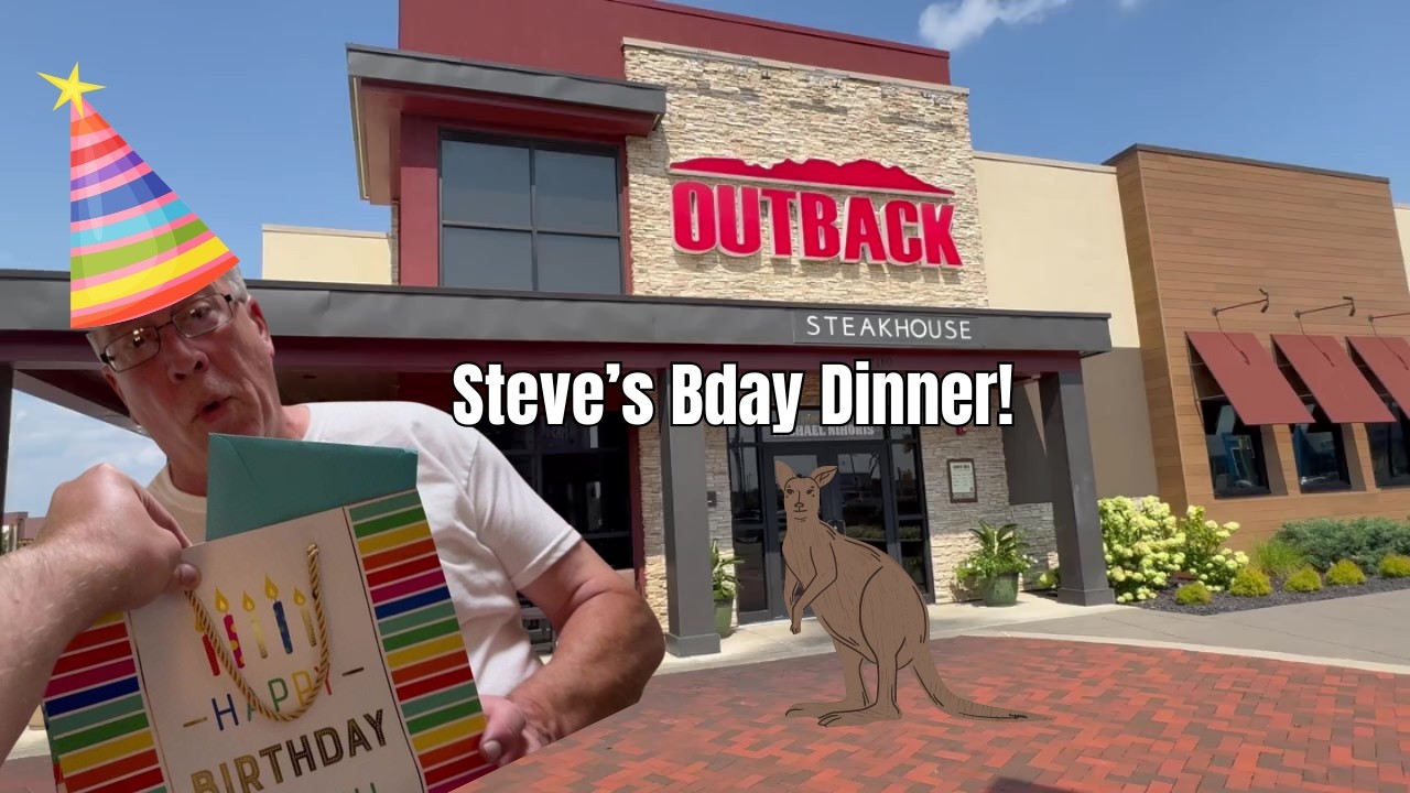 OUTBACK STEAKHOUSE REVIEW + Steve's Birthday Outing - YouTube