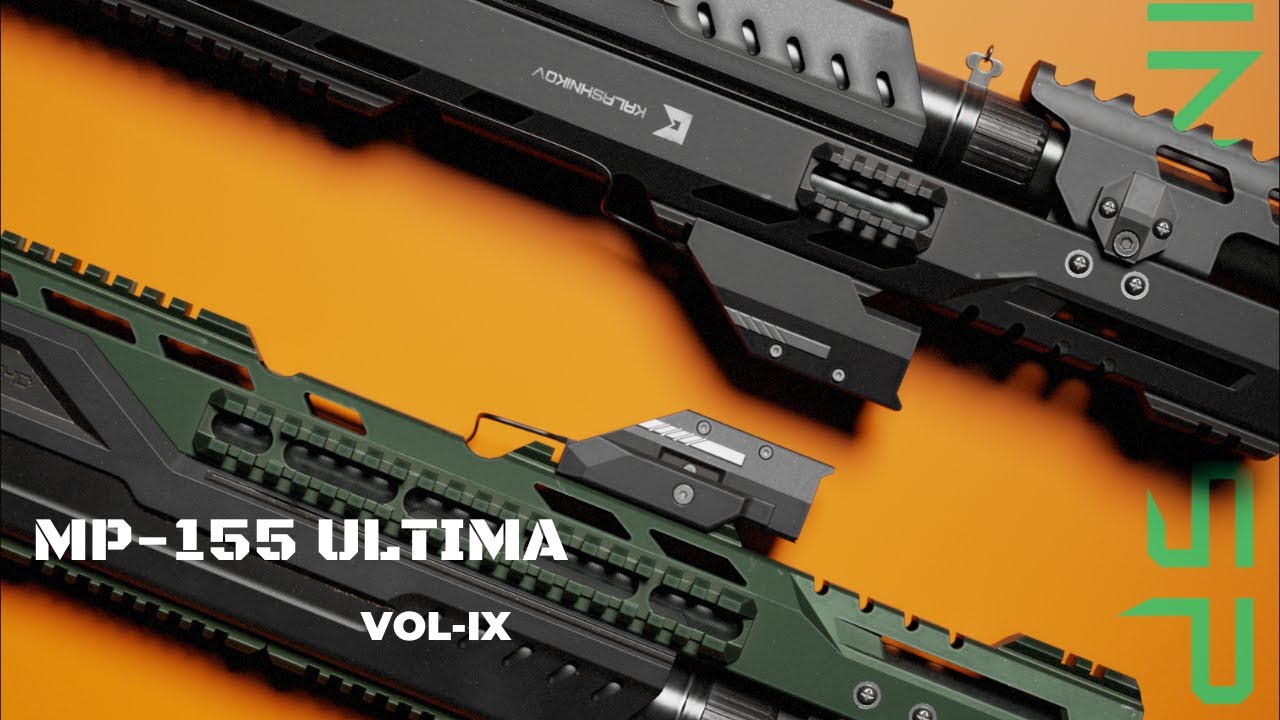 Weapon: MP 155 Ultima | Texturing | Production Sequence Vol IX - YouTube