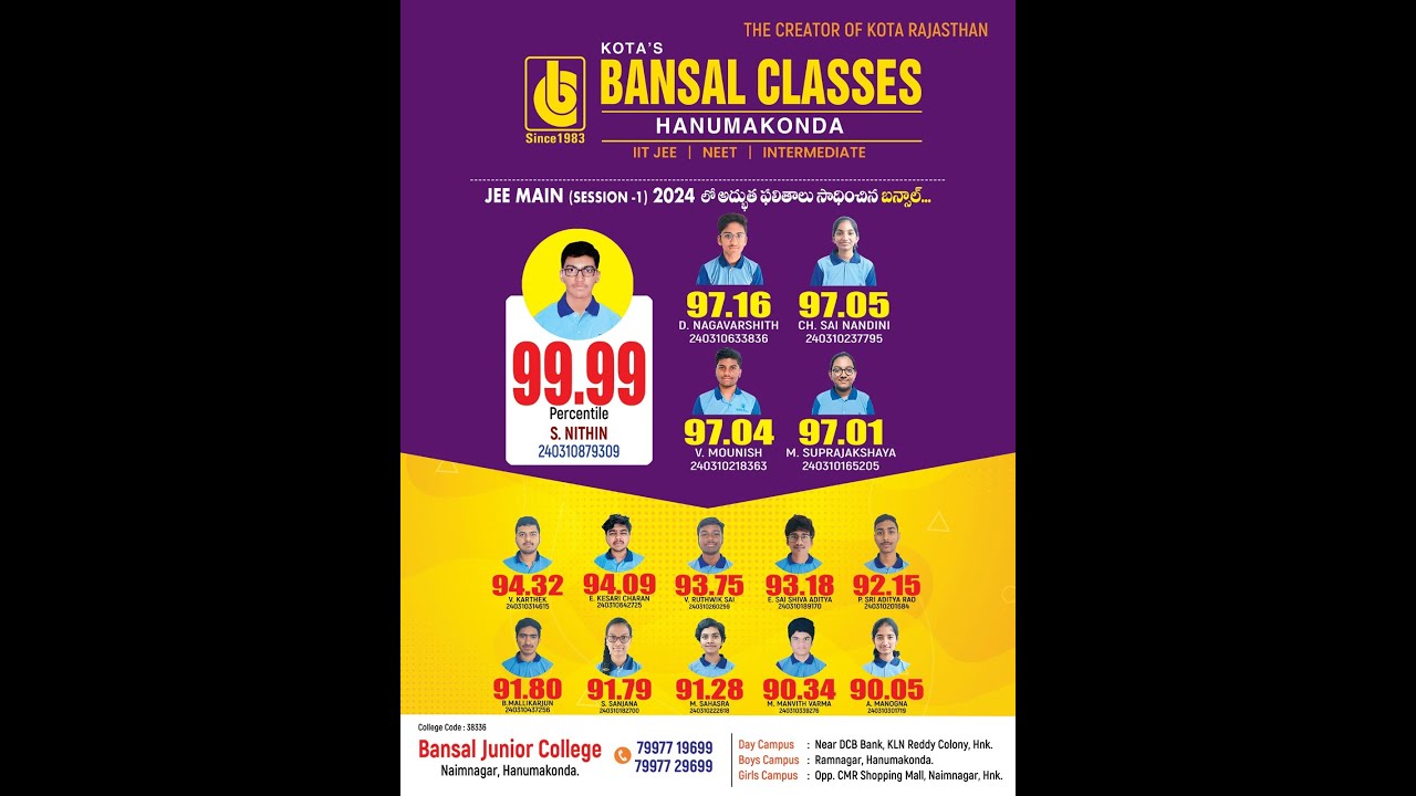 Bansal Classes_HNK - YouTube