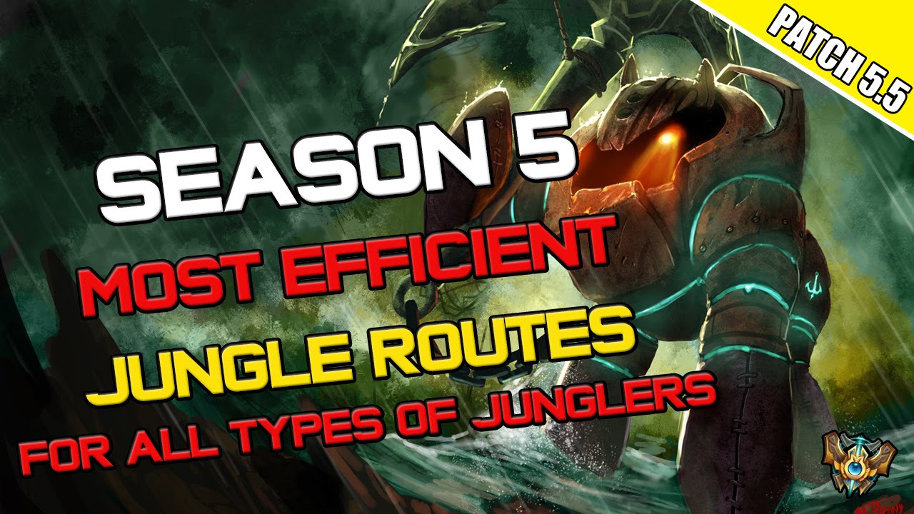 Season 5 - Most Efficient Jungle Routes for ALL Types of Junglers in ...