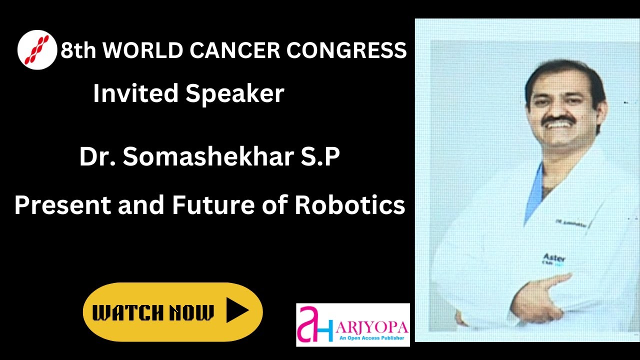 Invited Speech | Dr. Somashekhar S P | Present and Future of Robotics ...