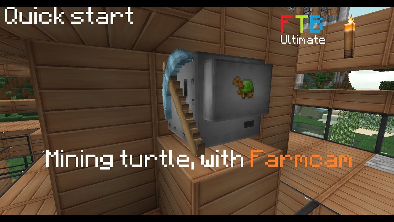 Minecraft: FTB Ultimate Tutorial and Quick start: Mining Turtle setup - YouTube