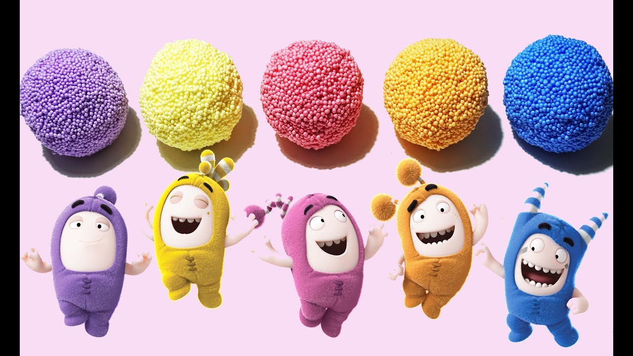 Oddbods Toys Learn Colors for kids - YouTube