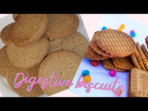 HOW TO MAKE DIGESTIVE BISCUITS AT HOME.. - YouTube