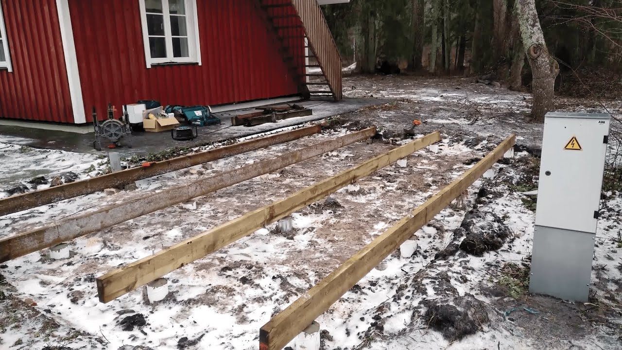 Terrassi karkassi ehitus - YouTube