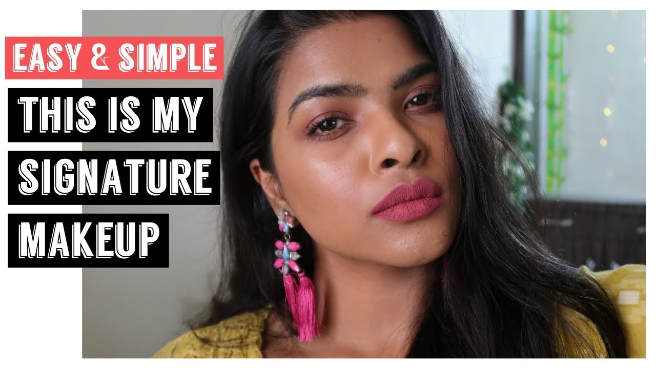 Easy / Everyday Pink Glam Makeup Tutorial || My Signature Makeup Look 💄 ...