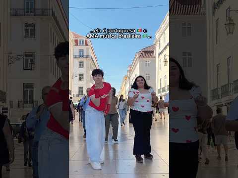 a portuguesa 🇵🇹 AMA dançar música brasileira 🇧🇷😍 eu não sei que aconteceu (dancinha) #shorts