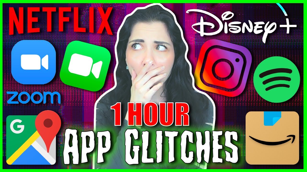 1 Hour Of Creepy GLITCHES On Your Most Used Apps - YouTube