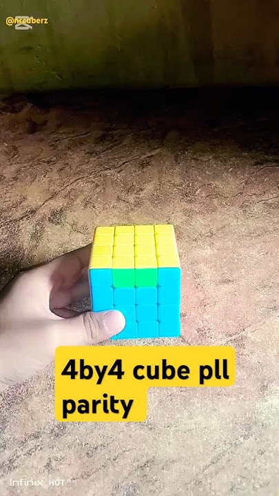 4by4 rubik's cube pll parity solving tutorial watch till end #cubing # ...