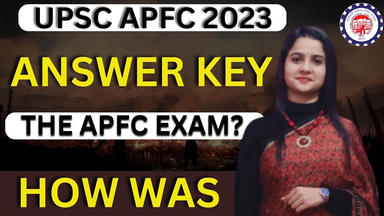 UPSC EPFO APFC 2023 ANSWER KEY in Just 20 minutes || #epfoapfc #upsc # ...