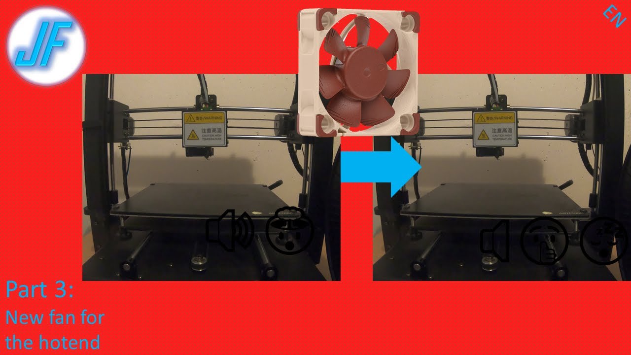 Upgrade Anycubic I3 Mega #3: New fan for the hotend - YouTube