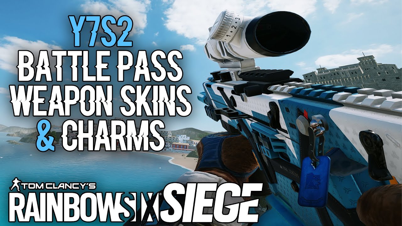 All NEW BATTLE PASS WEAPON SKINS & CHARMS - IN-GAME Showcase - Rainbow ...