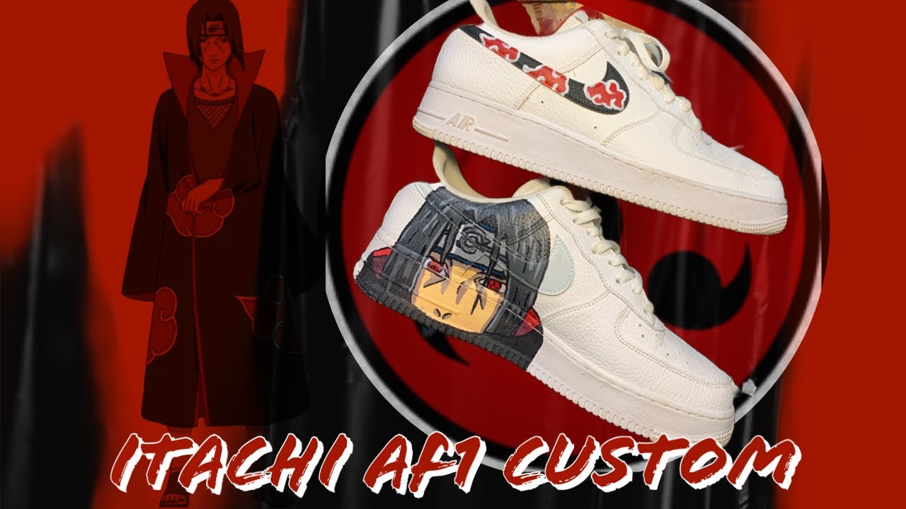 Custom AIR FORCE 1 - Itachi Uchiha Theme - YouTube