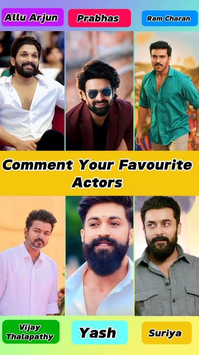 Allu Arjun And Prabhas And Ram Charan And Vijay Thalapathy And Yash And Suriya Life ...