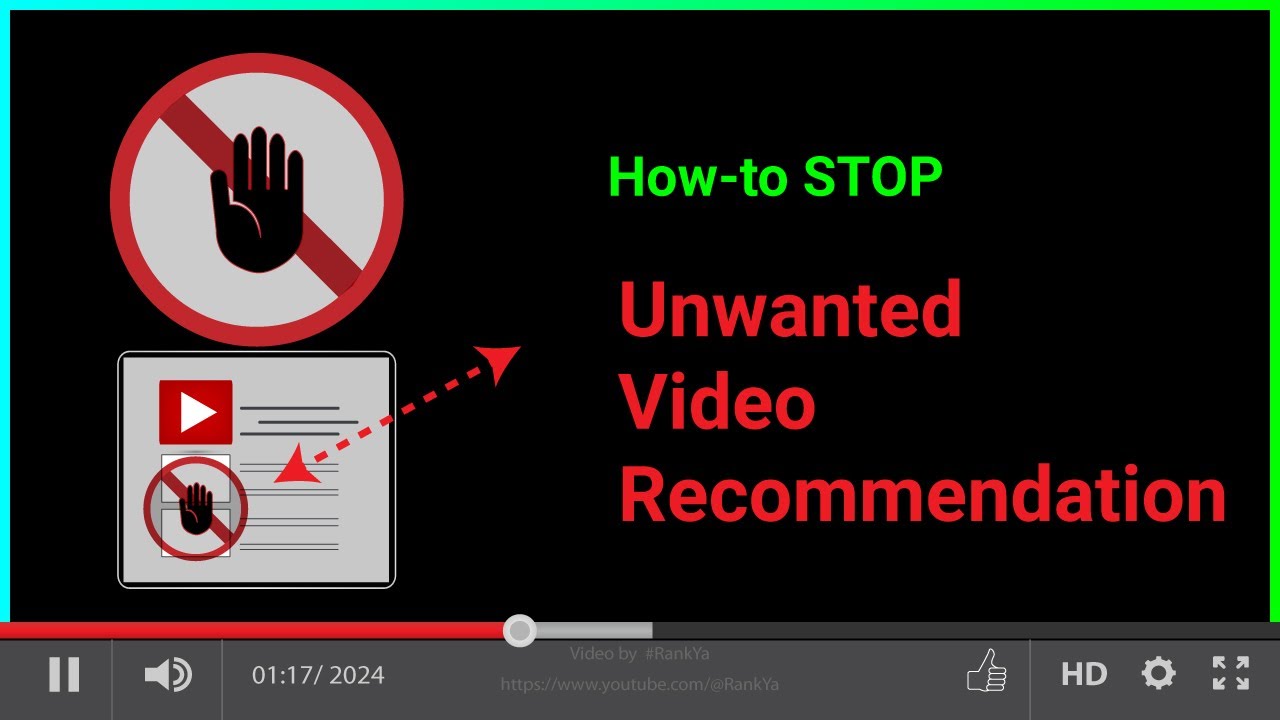 How to STOP YouTube Recommending Unwanted Videos - YouTube