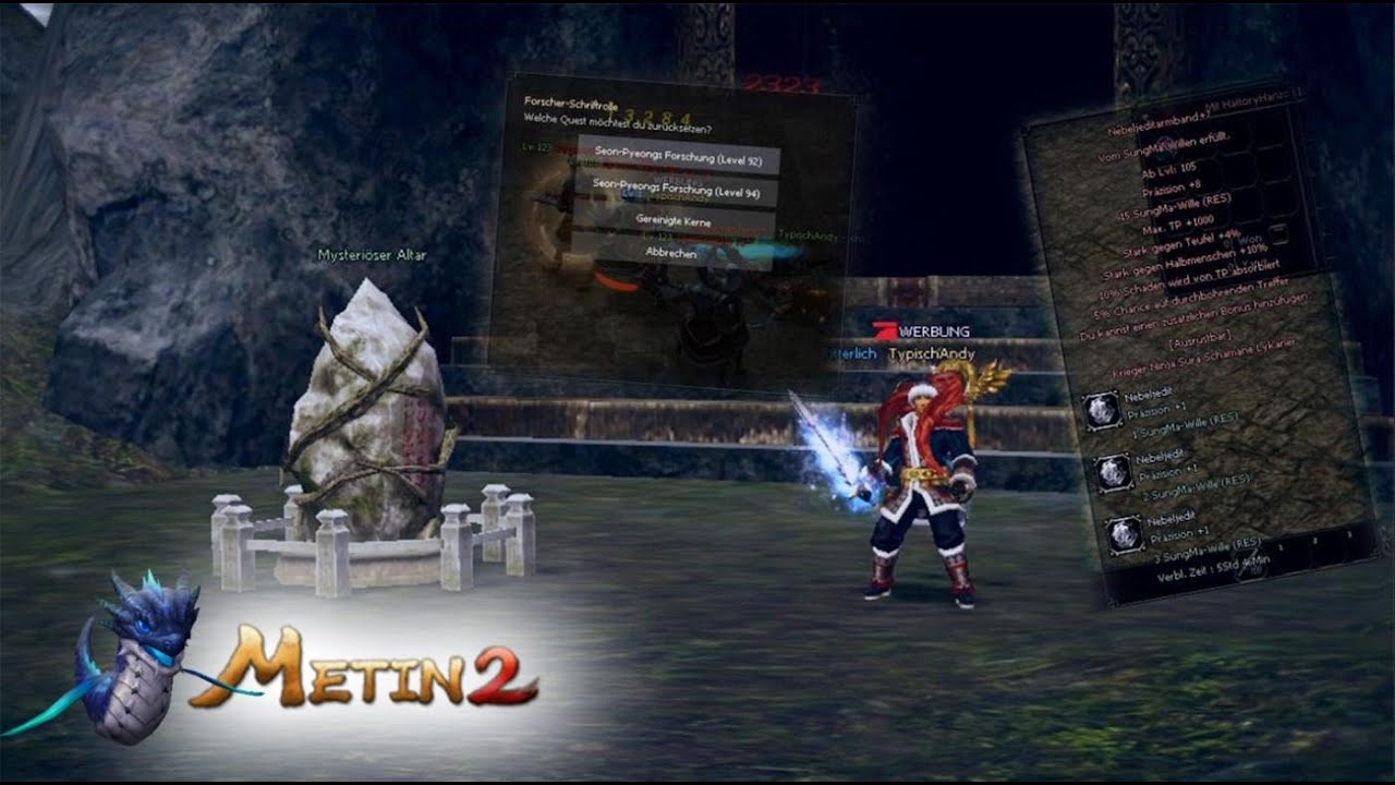 Metin2 DE Let´s Play Azrael #90 / Grotte 3 Leveln - Bios zurückgesetzt ...