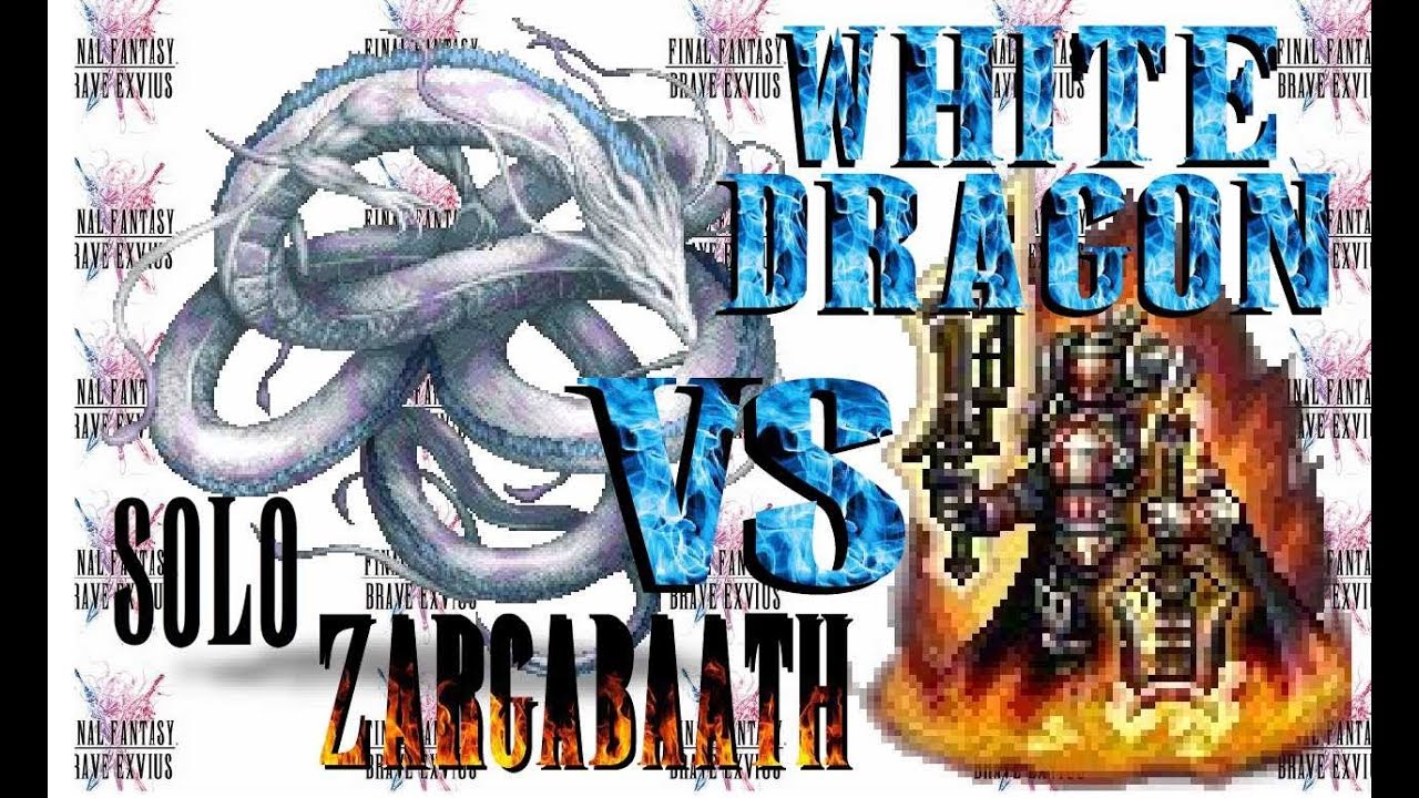FFBE - Zargabaath (Spionw) Vs White Dragon (3 Mission) - YouTube
