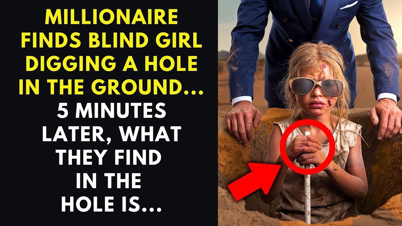 MILLIONAIRE FINDS BLIND GIRL DIGGING A HOLE IN THE GROUND, BUT... - YouTube