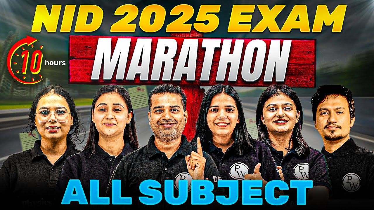 NID 2025 🏆 | 10-Hour Non-Stop Marathon 🚀 | Master All NID Subjects in ...