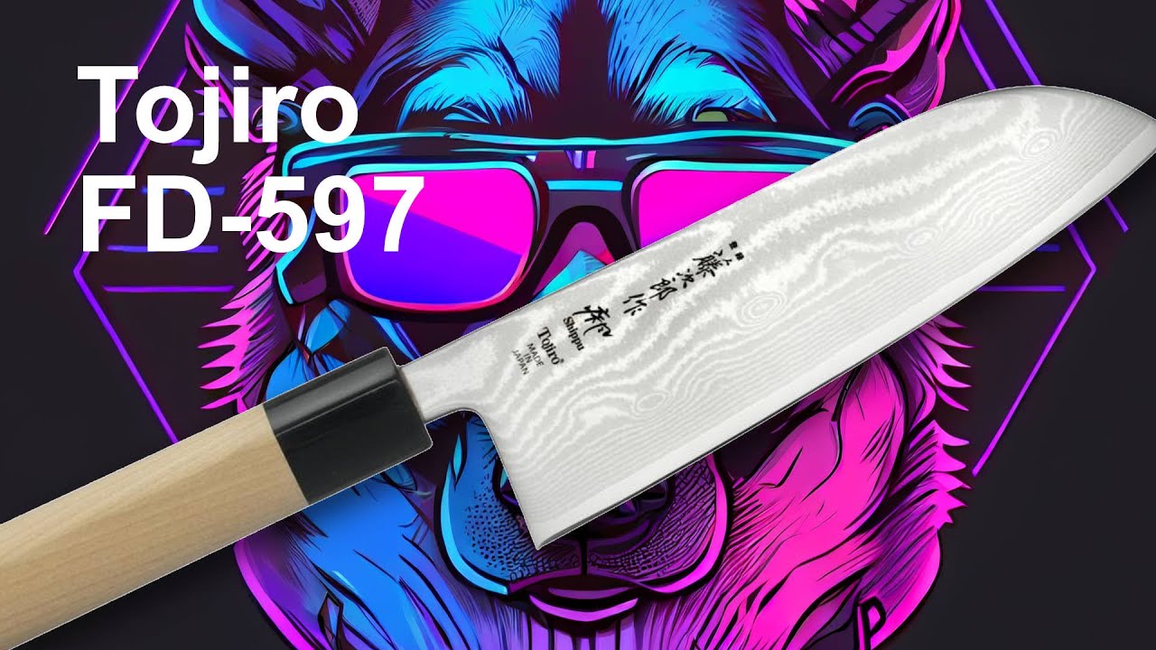Tojiro Shippu Santoku FD-597 - YouTube