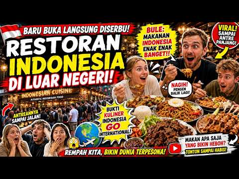 BULE KAGET! 😱 Restoran Indonesia Baru Buka Langsung Diserbu Pengunjung! 🇮🇩