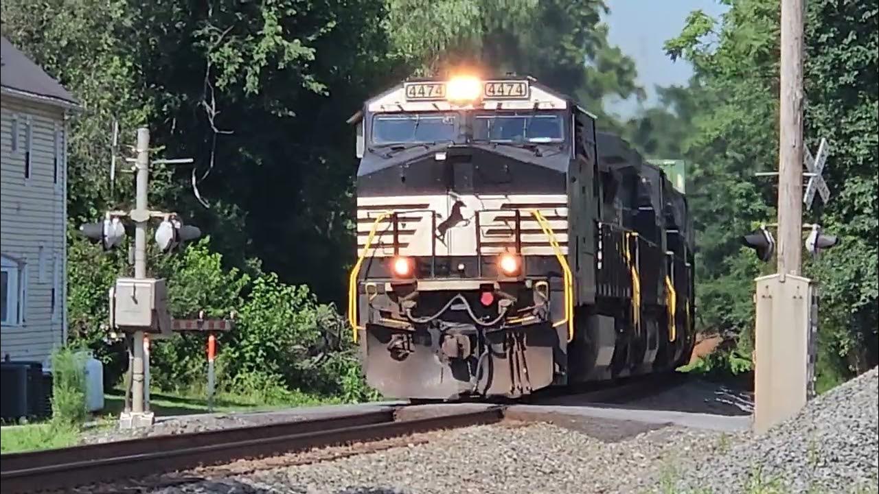 NS 4474 Leads NS 4717 NS 4430 NS 1228 on NS 27A Passing Through in Boyce VA - YouTube