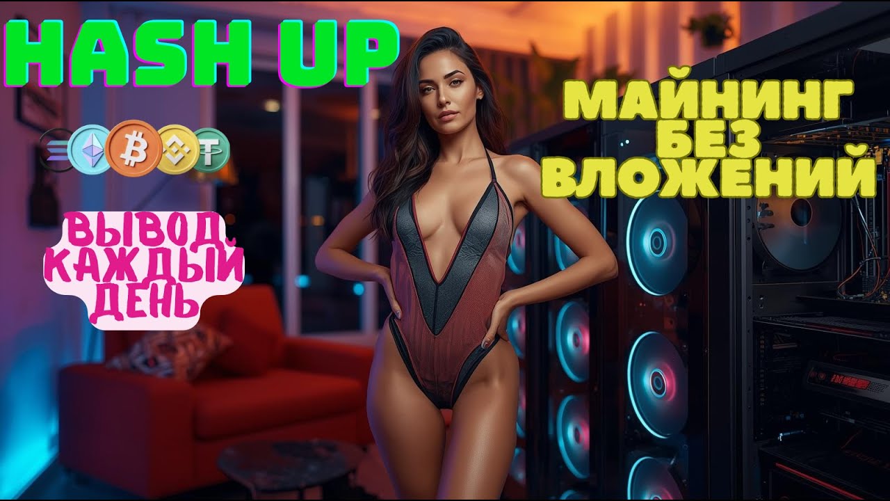 HashUp облачный майнинг криптовалют рай для без вложений - YouTube