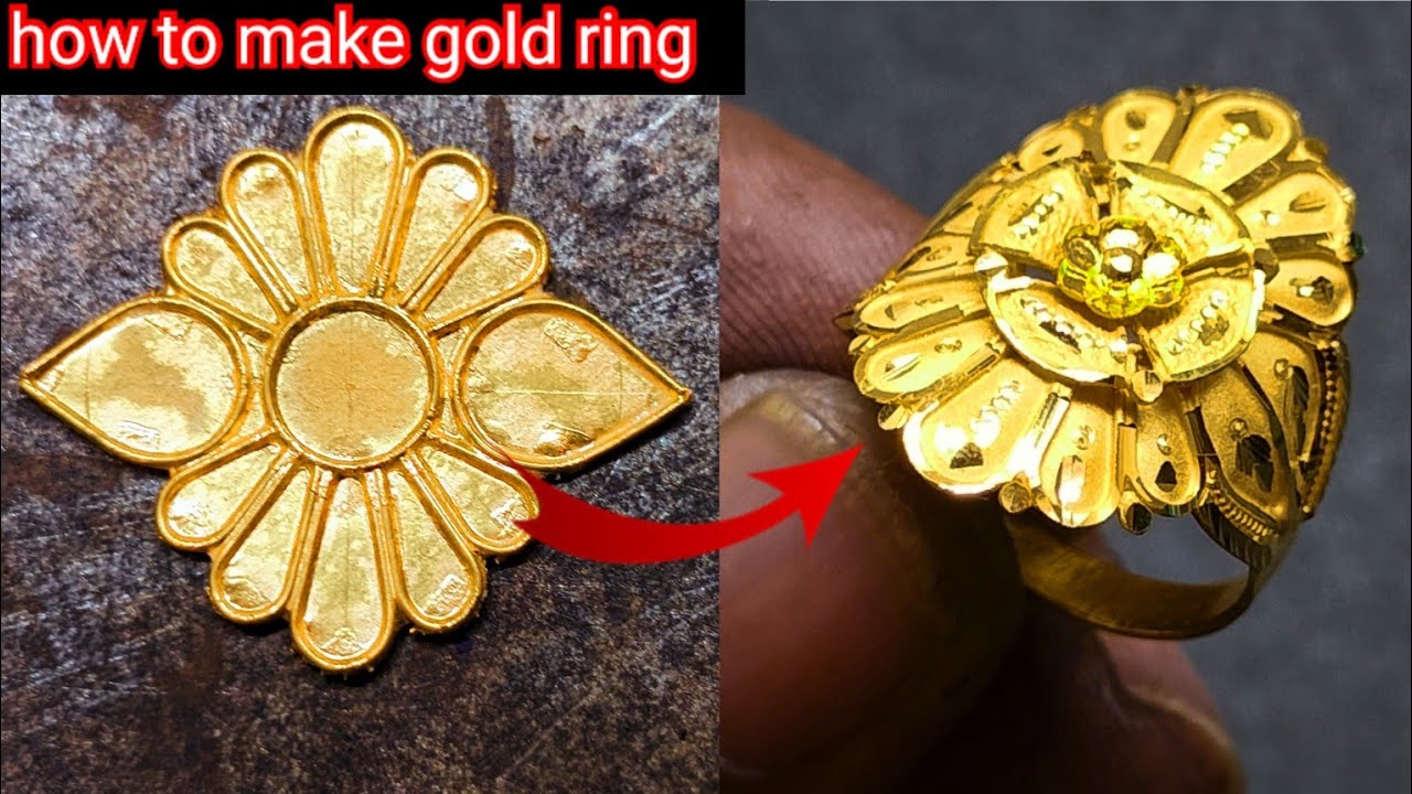 22K Gold Ring Making For Women| How Gold Ring Is Made| Gold Jewellery ...
