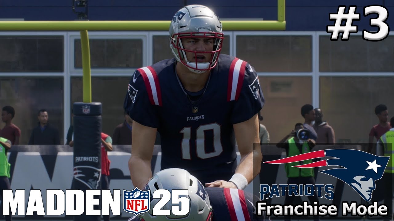 Drake Maye Makes His NFL Debut || Madden 25 New England Patriots ...