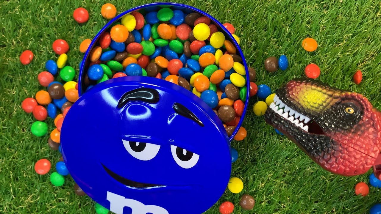 Satisfying Video ASMR | Unpack Blue MMS Box & Mixing Rainbow Skittles ...