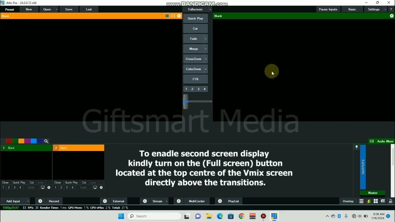 vMix operation (Understanding vMix interface, step by step guide to understanding vMix operation ...