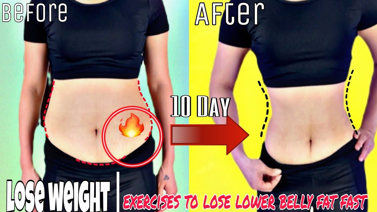 Exercises to reduce belly fat in 10 days | Burn and remove excess fat ...