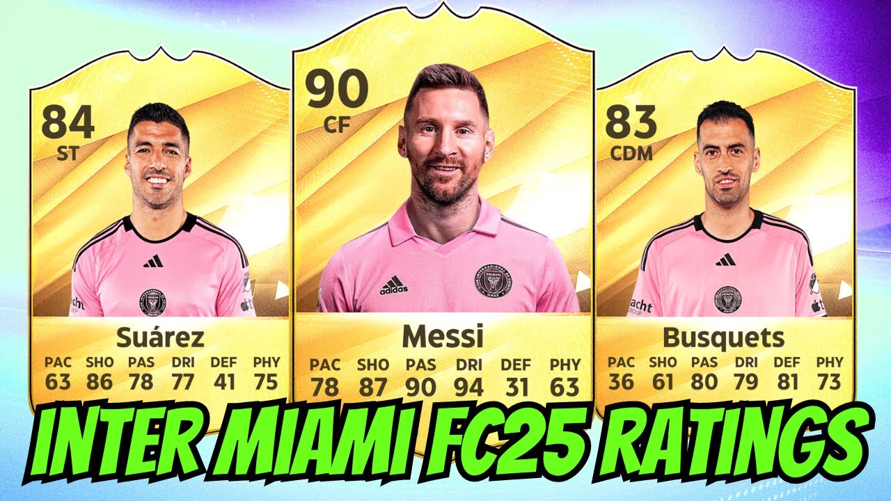 ‘INTER MIAMI CF’ EAFC 25 RATINGS ft.Messi, Suárez, Busquets & More ...