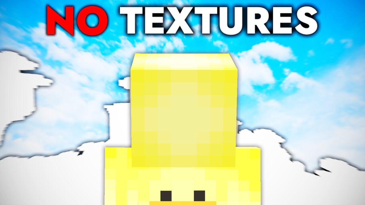 Minecraft, but There Are NO Textures... - YouTube