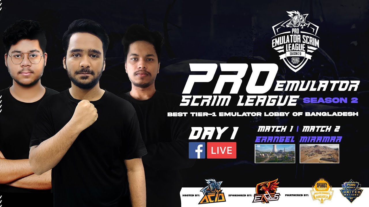 PESL SEASON 02 | DAY 01 | TIER 01 | PRO EMULATOR SCRIM LEAGUE | FINIXOP ...