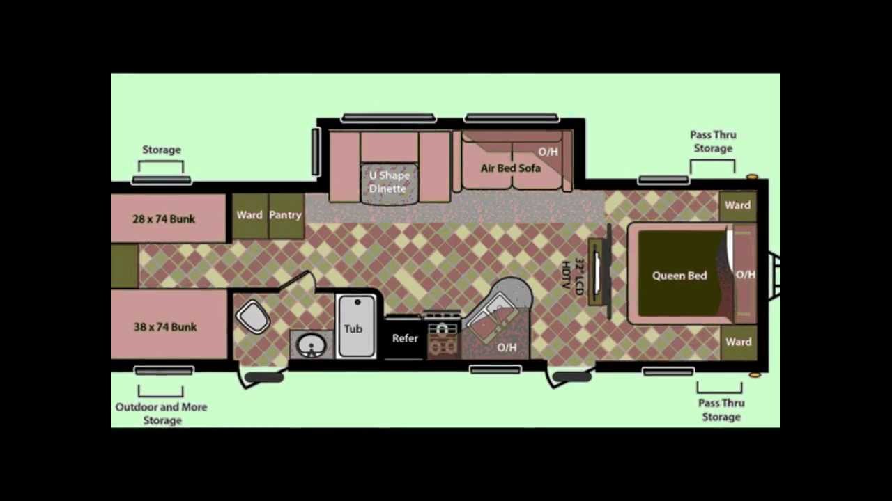 2012 Keystone Sprinter 308 BHS quad bunk house camper@Lerch RV,Milroy ...