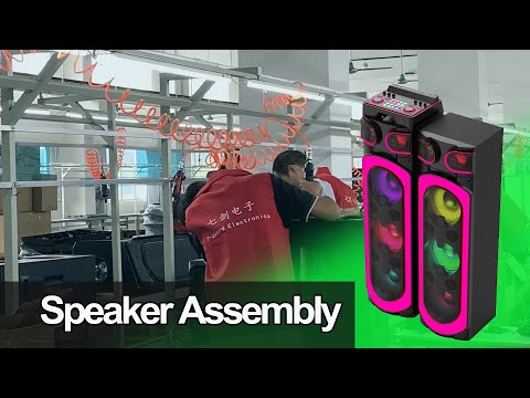 AUSMAN DJ Speaker Factory In China: DJ Speaker AS-PS30 Assembly Process ...