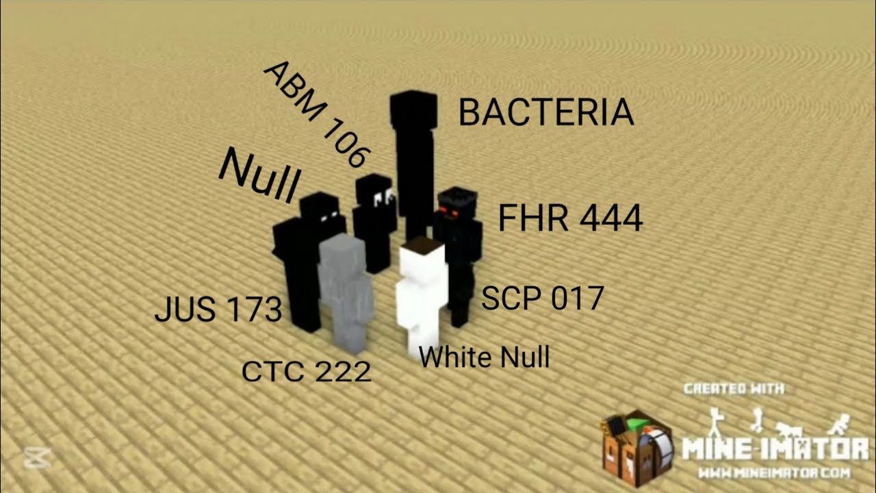 White Null vs SCP 017 vs FHR 444 vs Bacteria vs ABM 106 vs Null vs JUS ...