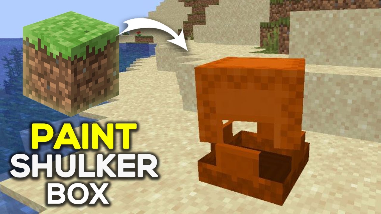 How To Paint Shulker Box In Minecraft - YouTube