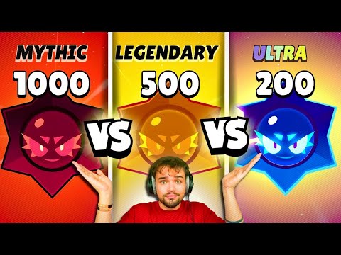 1000 MITICI vs 500 LEGGENDARI vs 200 ULTRA su BRAWL STARS