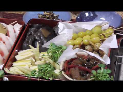 骨壷カバー Sijimi cover by knit. 2017.Jan.02 おせち料理 OSETI food. - YouTube