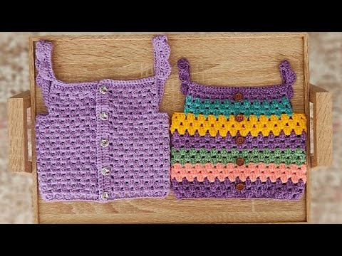 EASY CROCHET  Tığ işi kolay askılı bluz yapımı♥️✅Her yaş için örülebilir ❤️ Tığ işi tasarım bluz