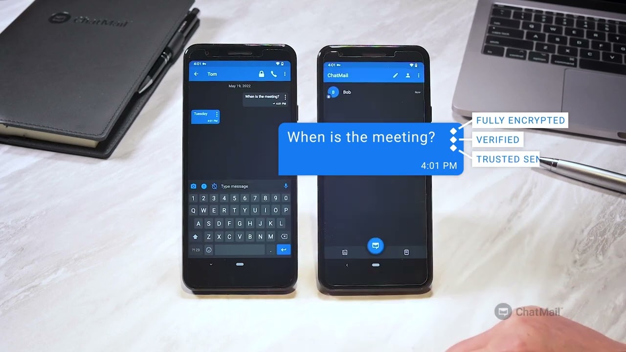 Tutorial: ChatMail Encrypted Messaging - YouTube