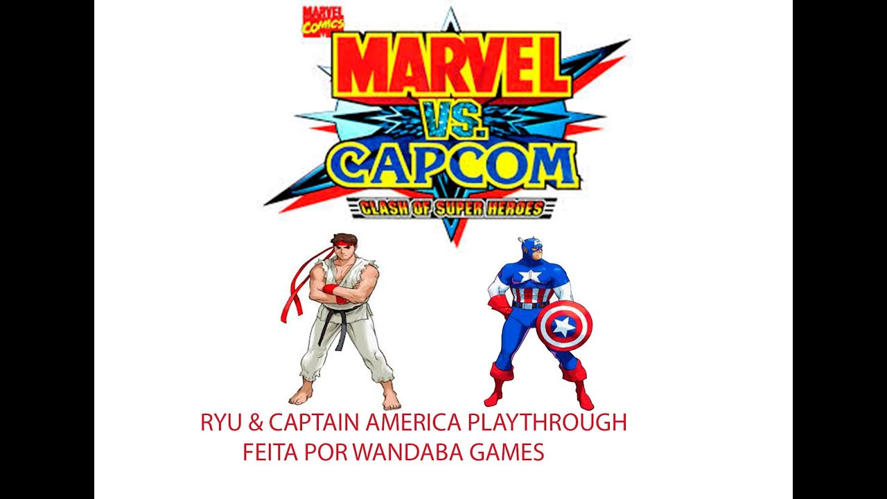 Marvel vs Capcom Ryu Captain & America Playthrough feita por Wandaba Games - YouTube