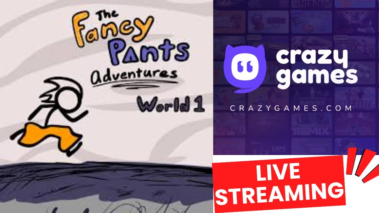 LIVE STREAMING GAME FANCY PANTS CRARYGAMES - YouTube